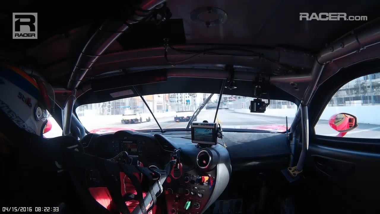 IMSA: Risi Ferrari 488 GTLM In Car at Long Beach - YouTube
