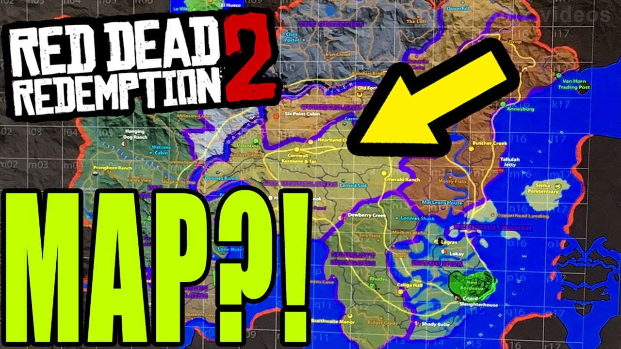 RED DEAD REDEMPTION 2 - Leaked Map & Trailer Locations Found? - YouTube