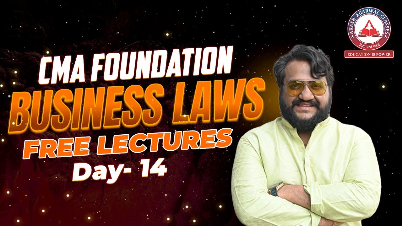 Discharge of contract - LEC 14 CMA Foundation Law Free Lectures| SB4 ...