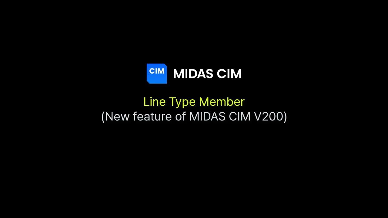 [MIDAS CIM] V200_Line Type Member_EN - YouTube