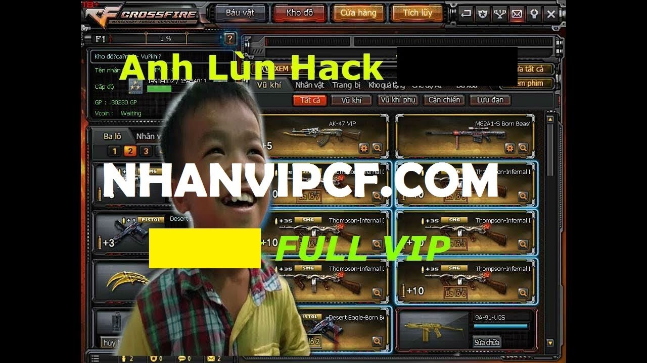 Tiến xinh Trai hướng dẫn cách nhận vip CF đơn giản miễn phí - link mới ...