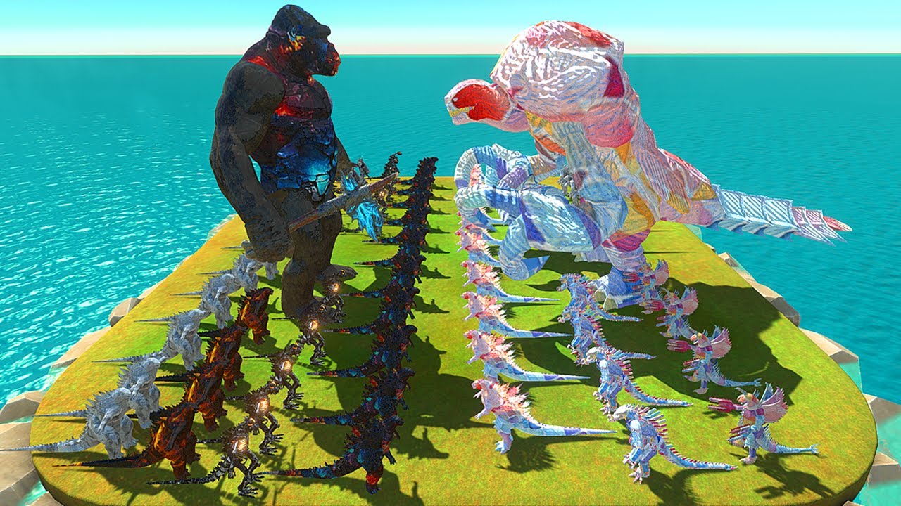 The Evolution Of GODZILLA Orga VS KING KONG Infinite & Mecha GODZILLA ...