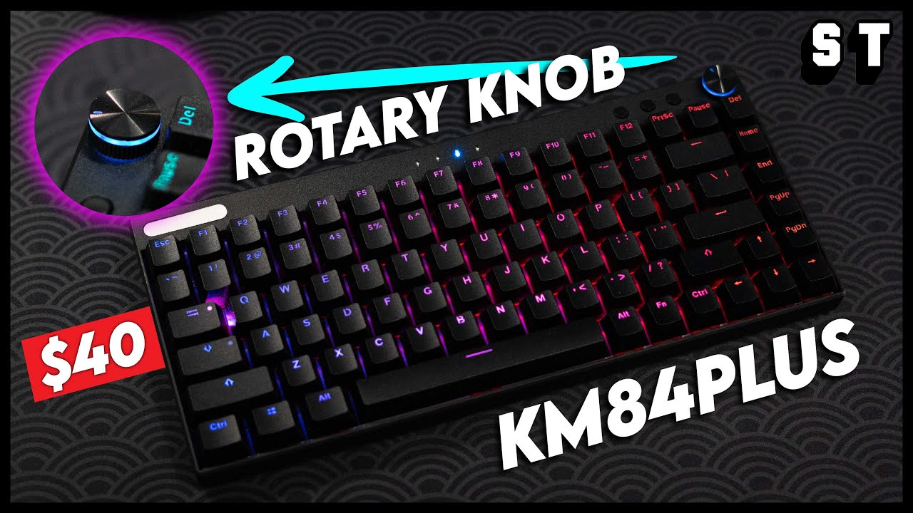 RK84 with a KNOB! KM84-PLUS Mechanical Keyboard Kit Build | Samuel Tan ...