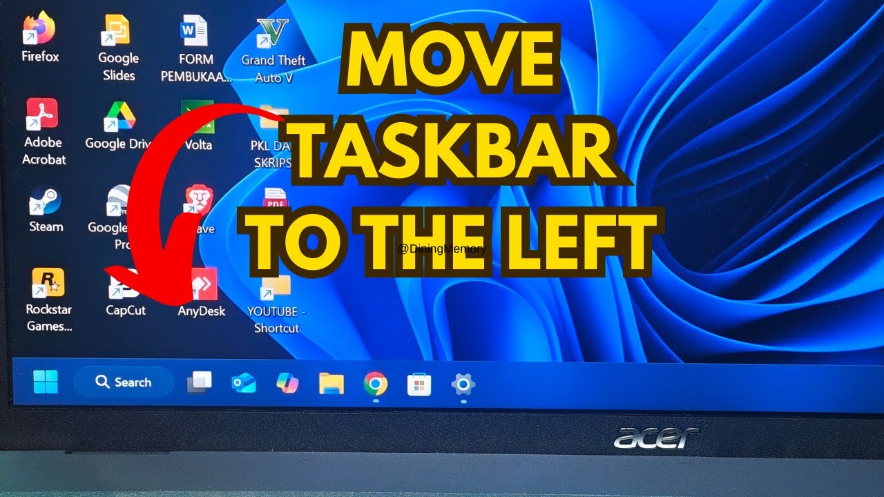 How to Move Taskbar Icons to the Left on Windows 11 or 10 PC / Laptop ...