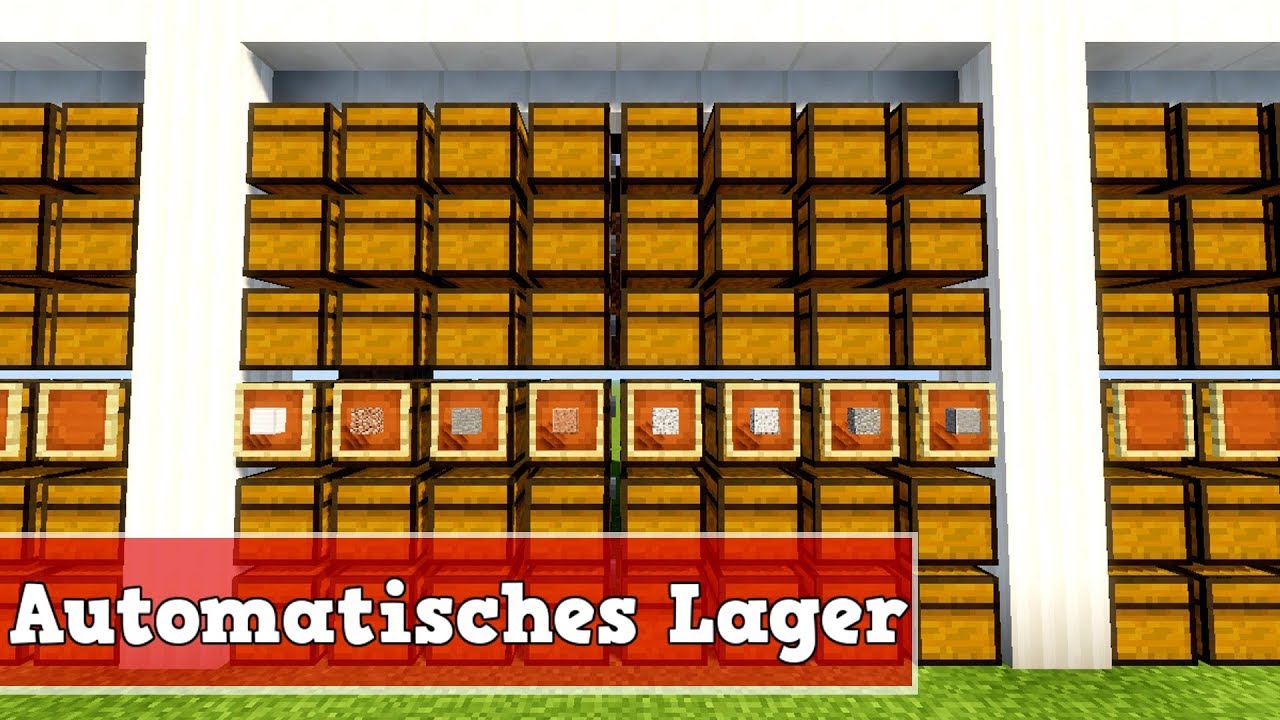 Wie baut man ein funktionierendes vollautomatisches Lager in Minecraft ...