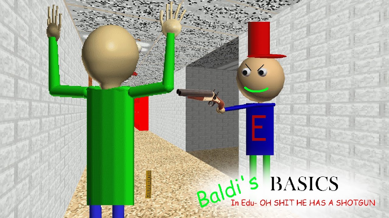I can finally shoot baldi. | Baldi's Basics Mod. - YouTube