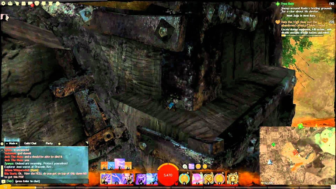 Guild Wars 2 - Mole's Head Vista Point (Bloodtide Coast) (PC) - YouTube