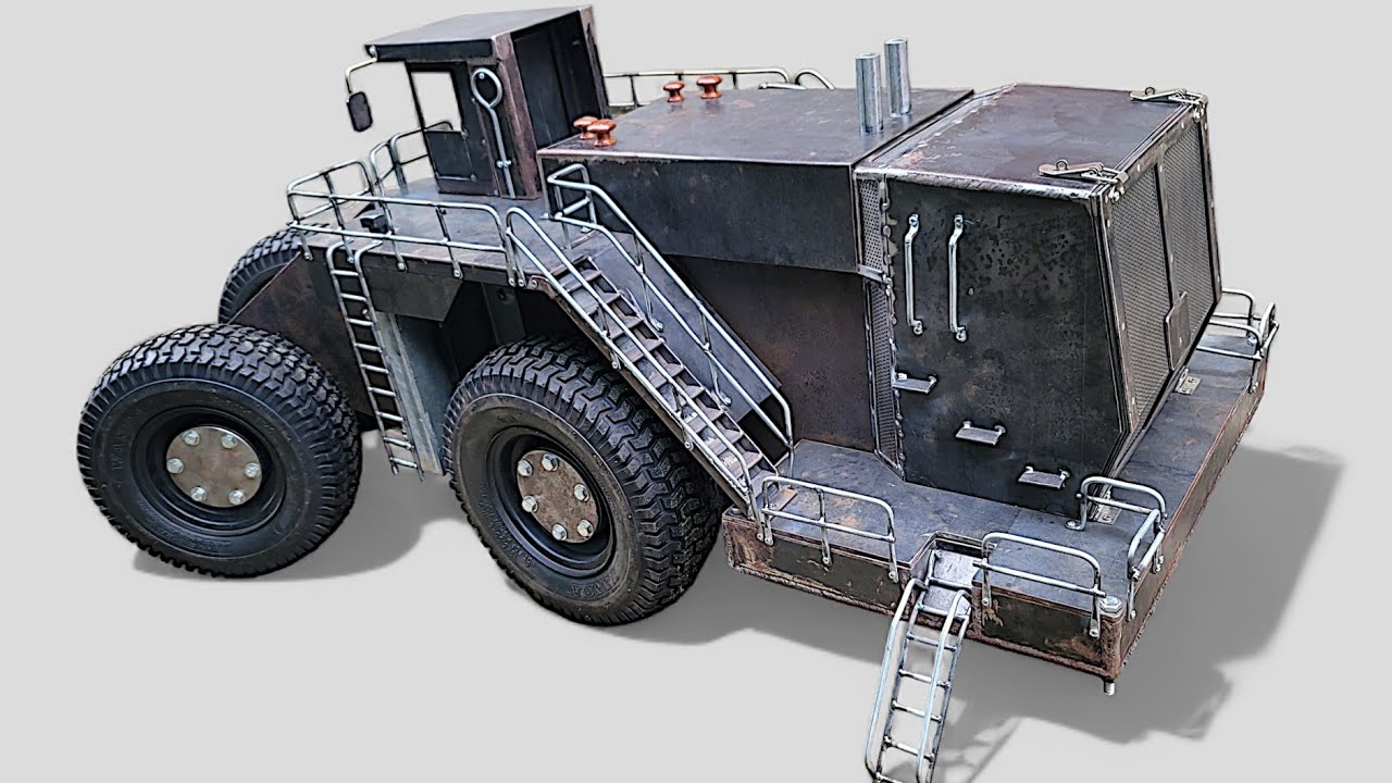 Homemade wheel loader | Caterpillar 994 scale 1/14 | part 5 | rc action ...