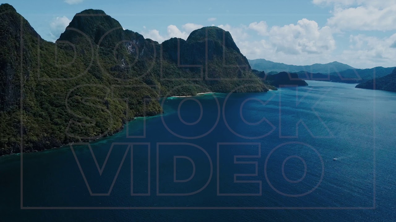Aerial of Large Beautiful Island | Stock Drone Footage of Island and ...