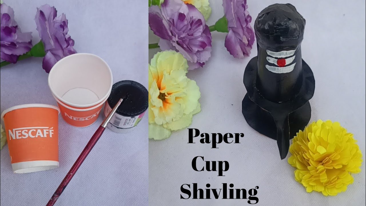 Maha Shivratri Craft Ideas | Shivling | How to make Shivling With Paper ...