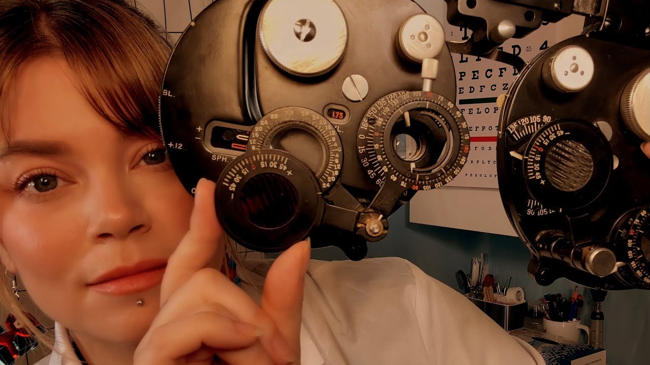 ASMR Eye Exam & Vision Testing | Better 1 Better 2? Lens Flipper ...