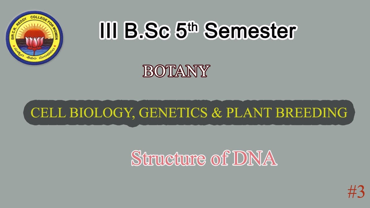 3. III B Sc 5th Sem - Botany - CELL BIOLOGY, GENETICS & PLANT BREEDING ...