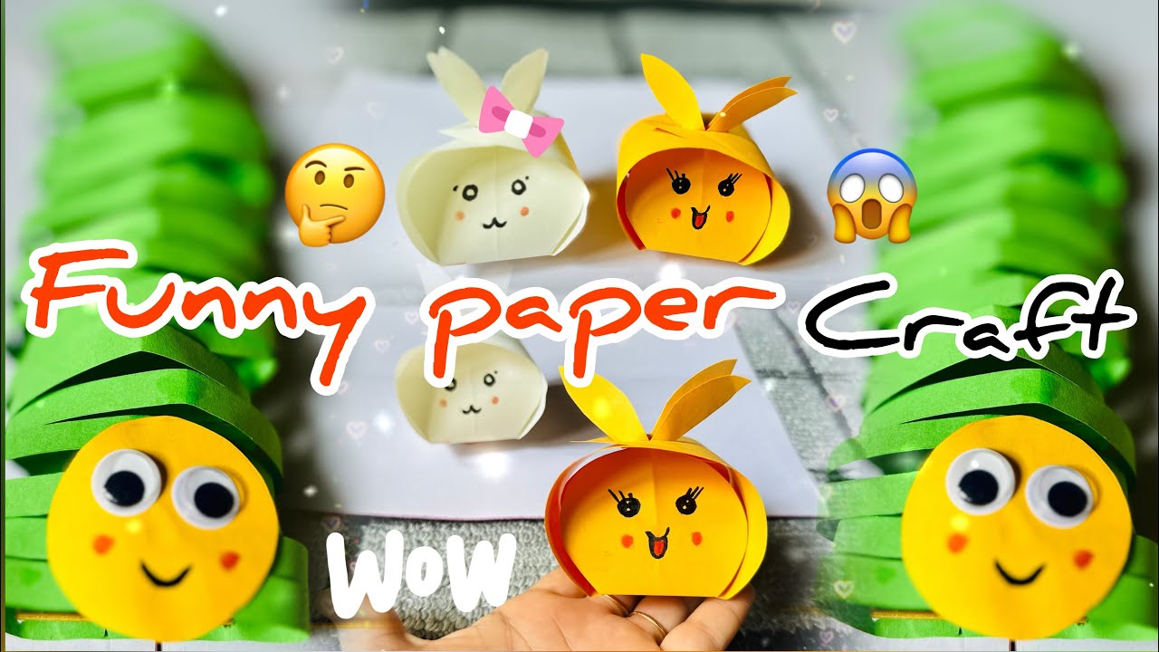 Simple and cute funny paper craft/very easy#papercraft#funnycraft# ...