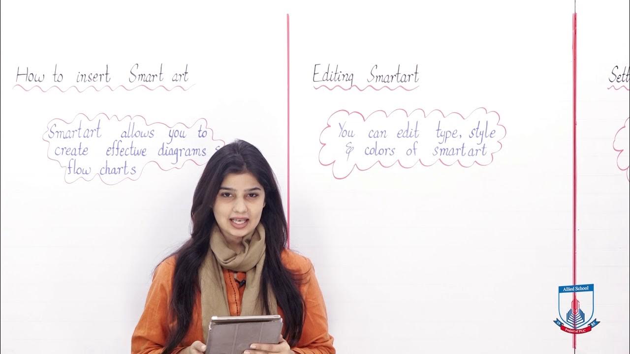 Class 6 - Computer Studies - Chapter 6 - Lecture 5 Smart Art & Transitions - Allied - YouTube
