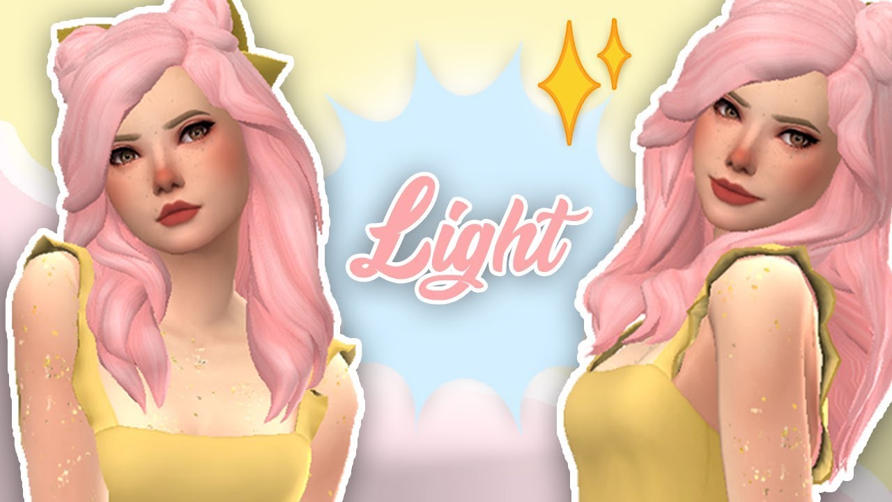 LIGHT ☀️ II The Sims 4: CAS II Collab W/ LizzieCorn 💛 - YouTube