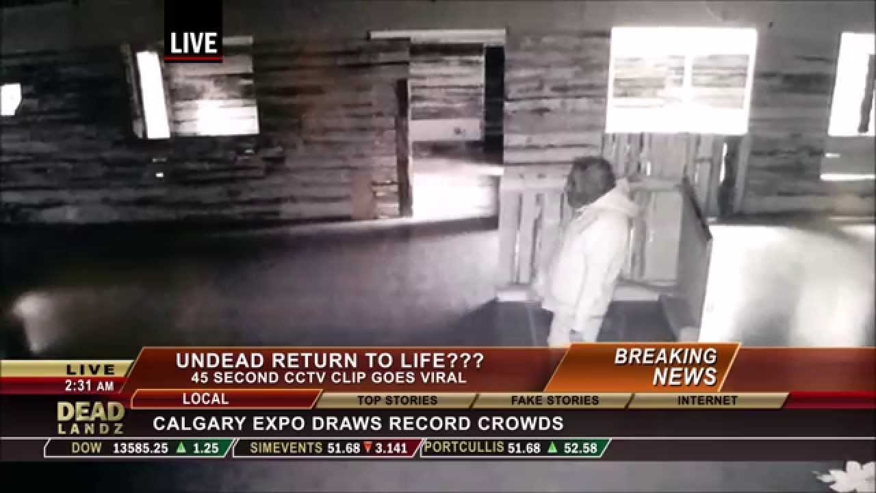 Zombie Caught on CCTV Footage! - YouTube