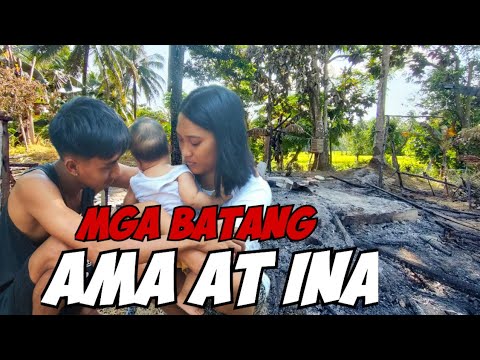 MGA BATANG AMA AT INA NASUNUGAN NG BAHAY - YouTube
