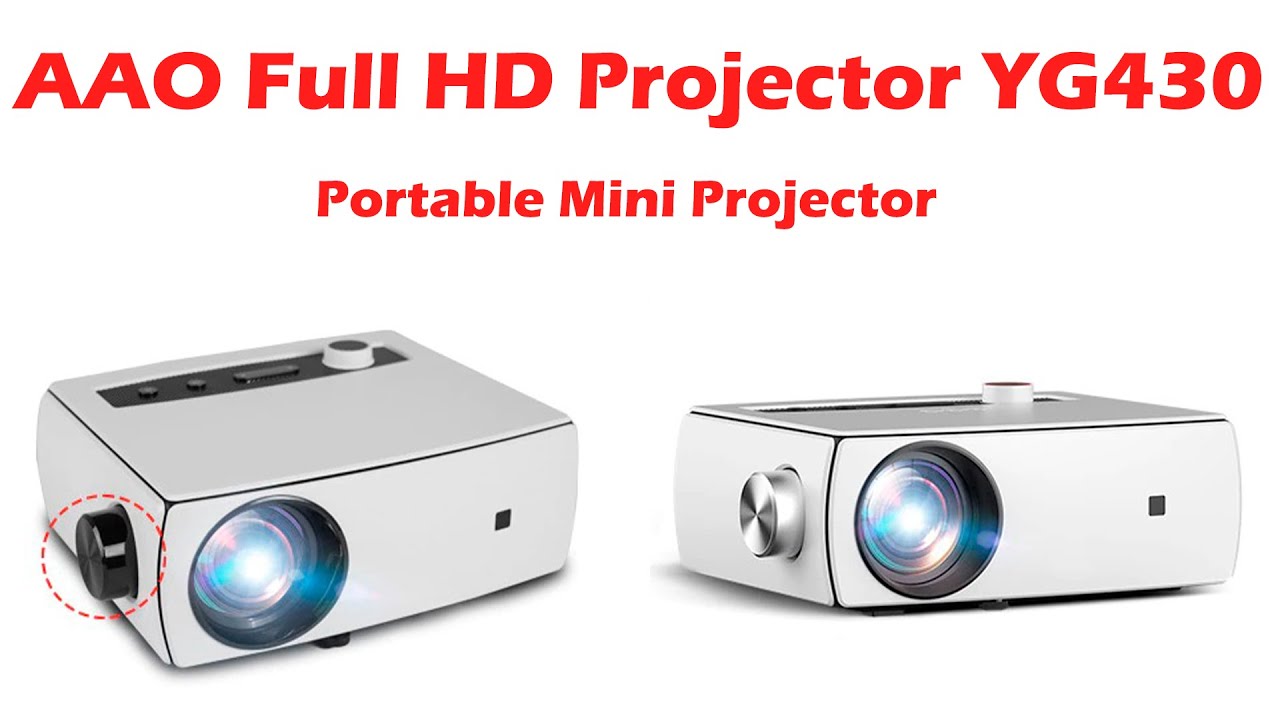 AAO Full HD Projector YG430 WiFi Android Smart Portable Mini Projector ...