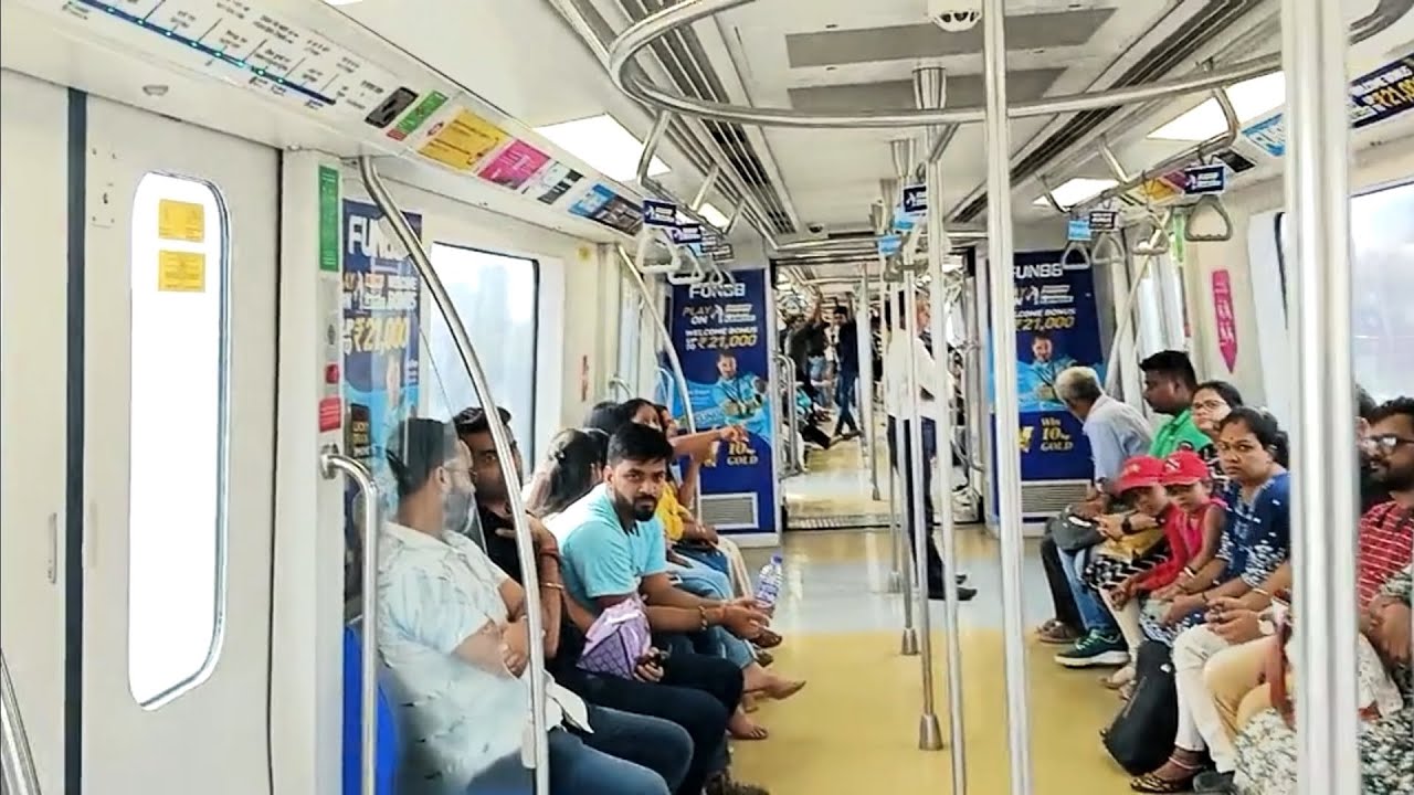 Metro 🚇 train journey from Versova - YouTube