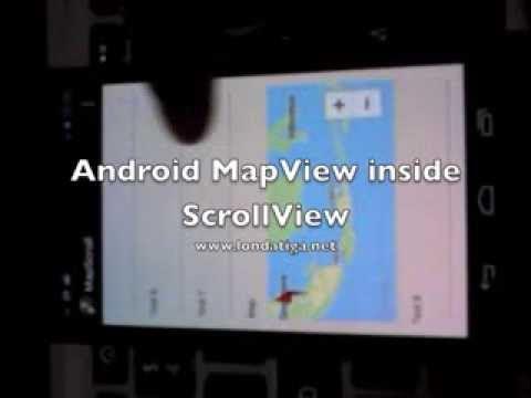 Android MapView inside ScrollView - YouTube
