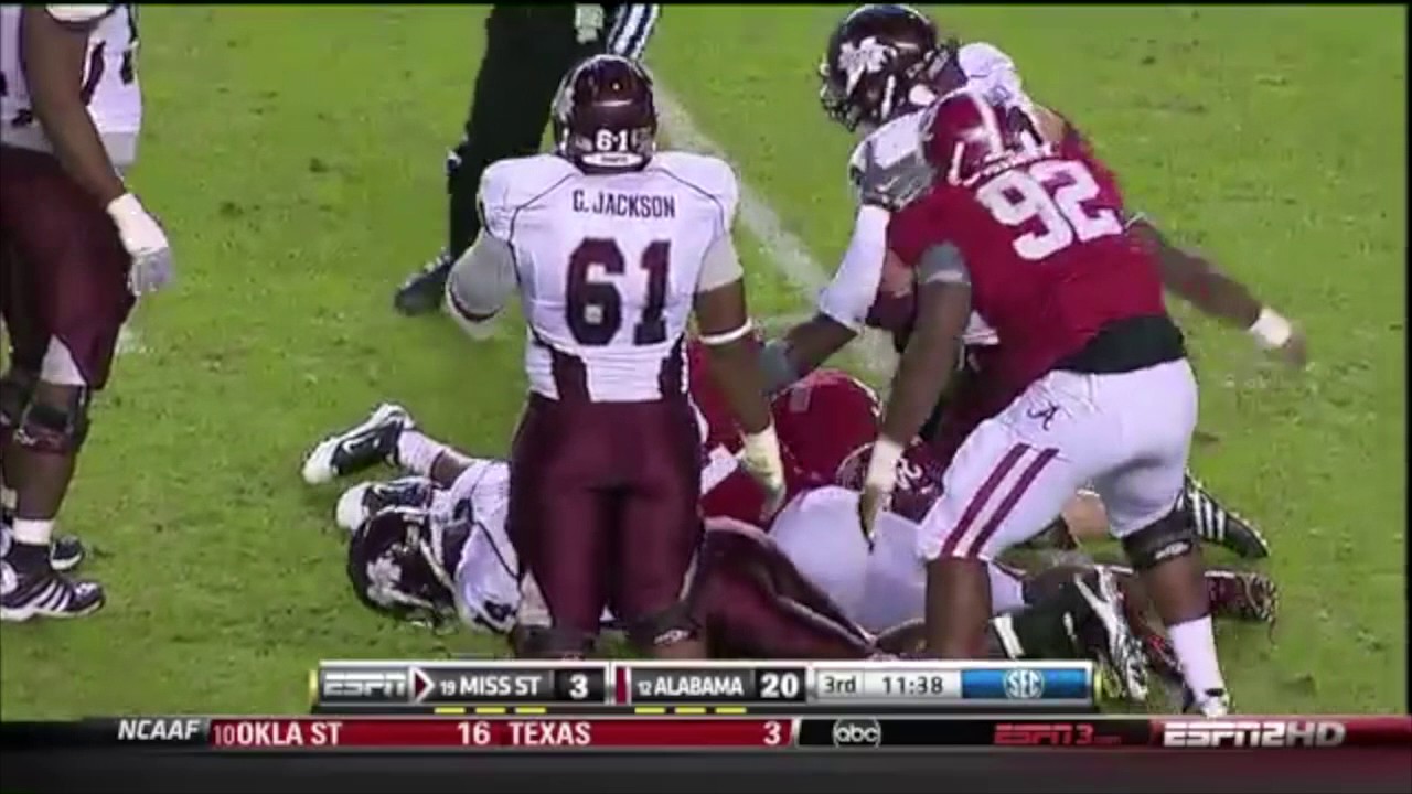 2010 #17 Mississippi State vs. #11 Alabama Highlights - YouTube