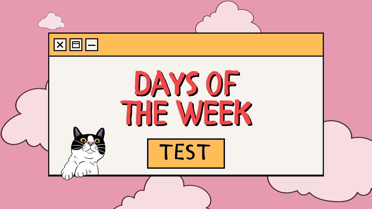 DAYS OF THE WEEK test | Days of the week quiz | Quiz time for kids ...