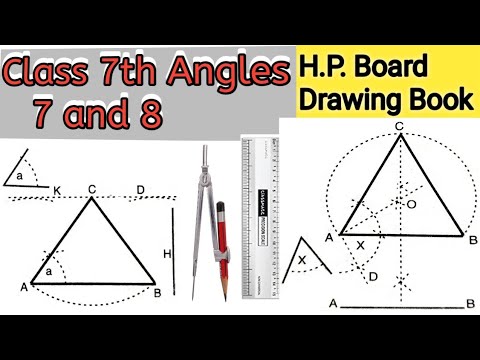 Class 7th Questions 7 and 8 H.P. Board Drawing Book | Drawing Study ...