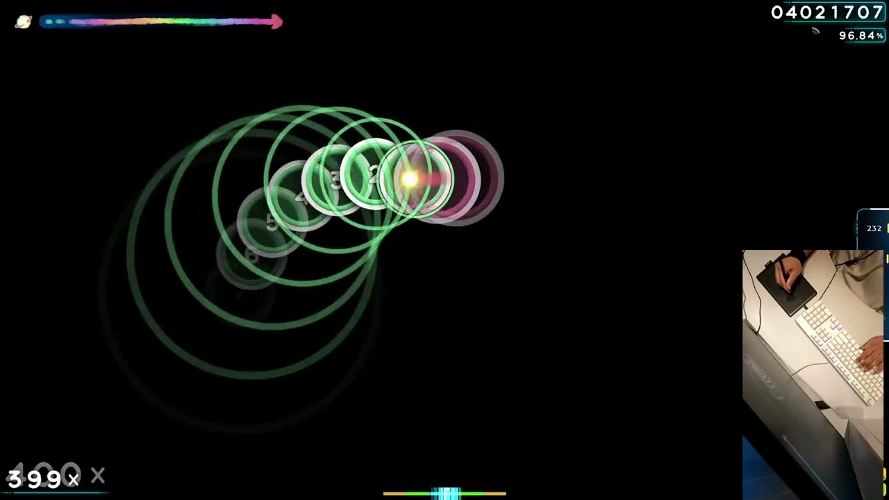 I switched to full area on osu! (+Handcam) - YouTube