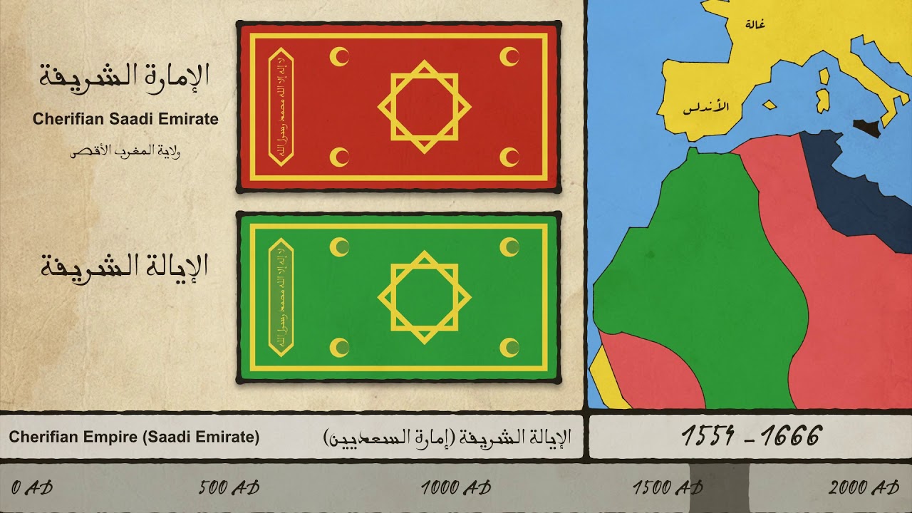Moroccan Flag History (2000 years of history) - YouTube