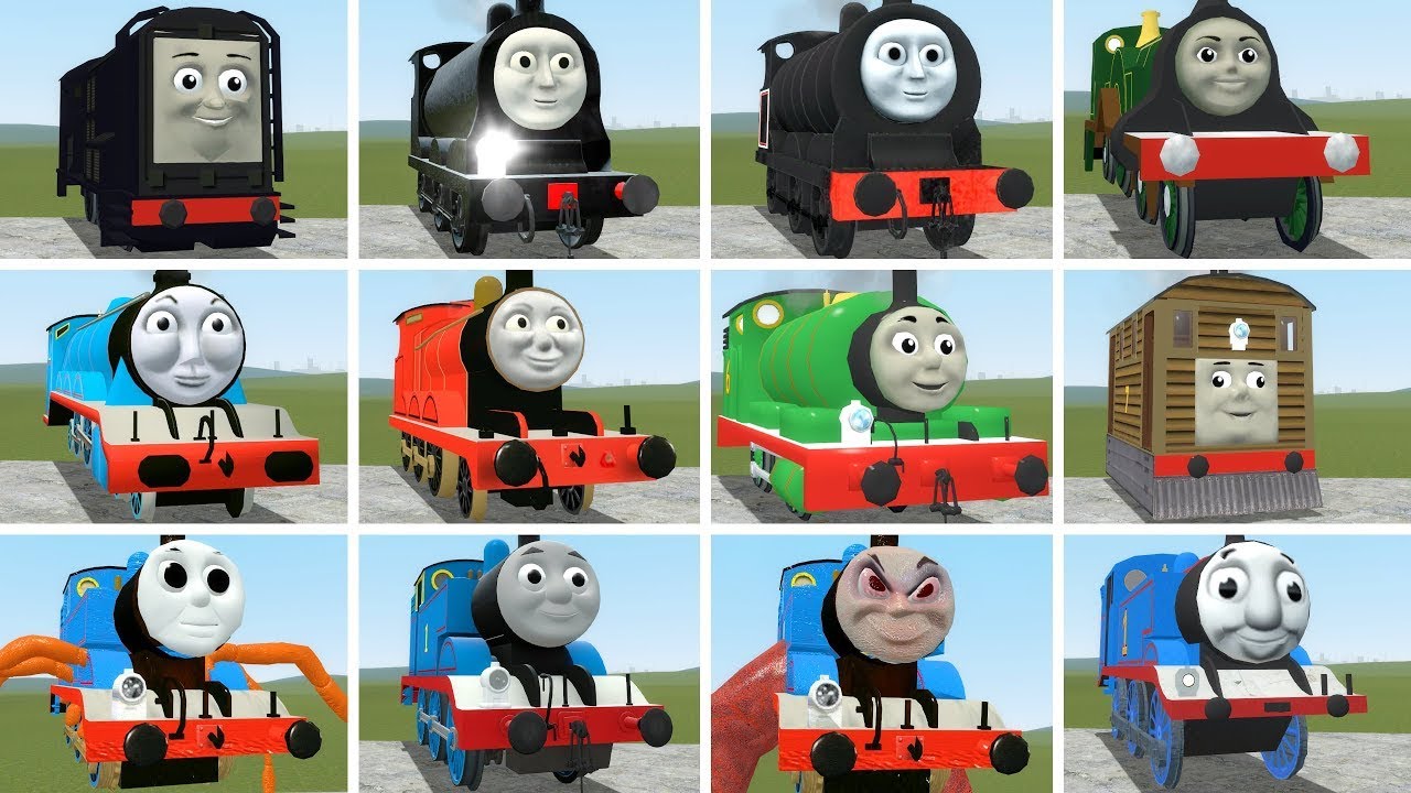 Building a Thomas Train Chased By Color Cursed Thomas and Friends in ...