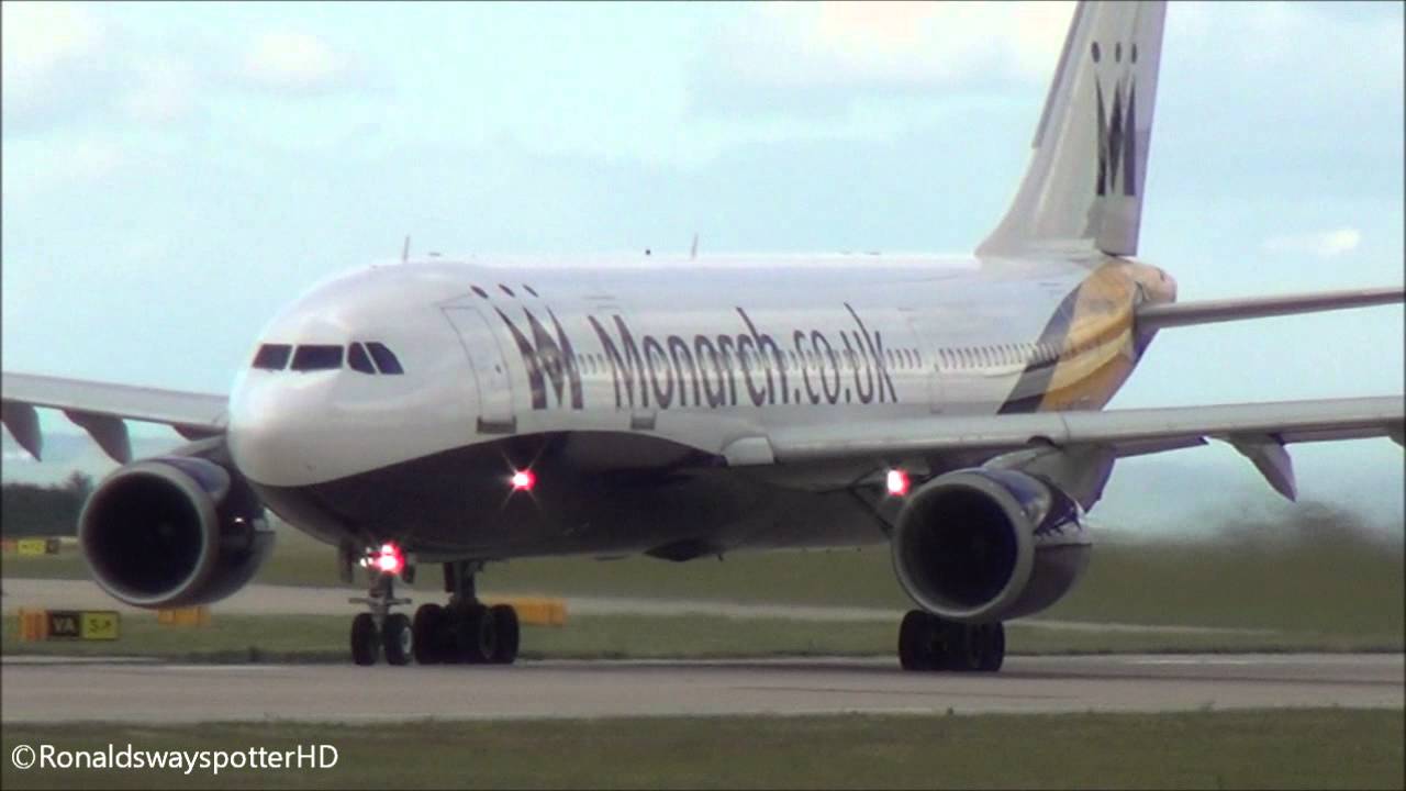 2x Monarch A300's & A321 | Takeoff Runway 23L | Manchester Airport HD ...