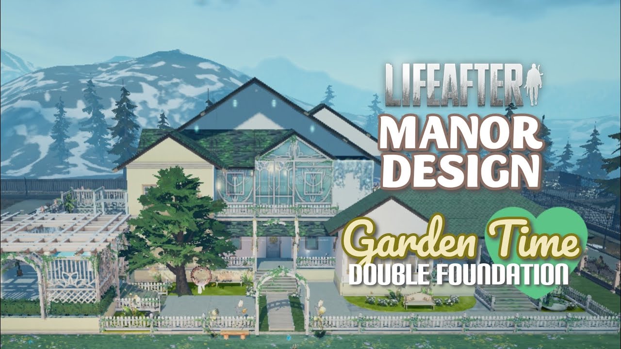 LifeAfter | Manor Design | Garden Time 🌿| Double Manor | How To Build ...