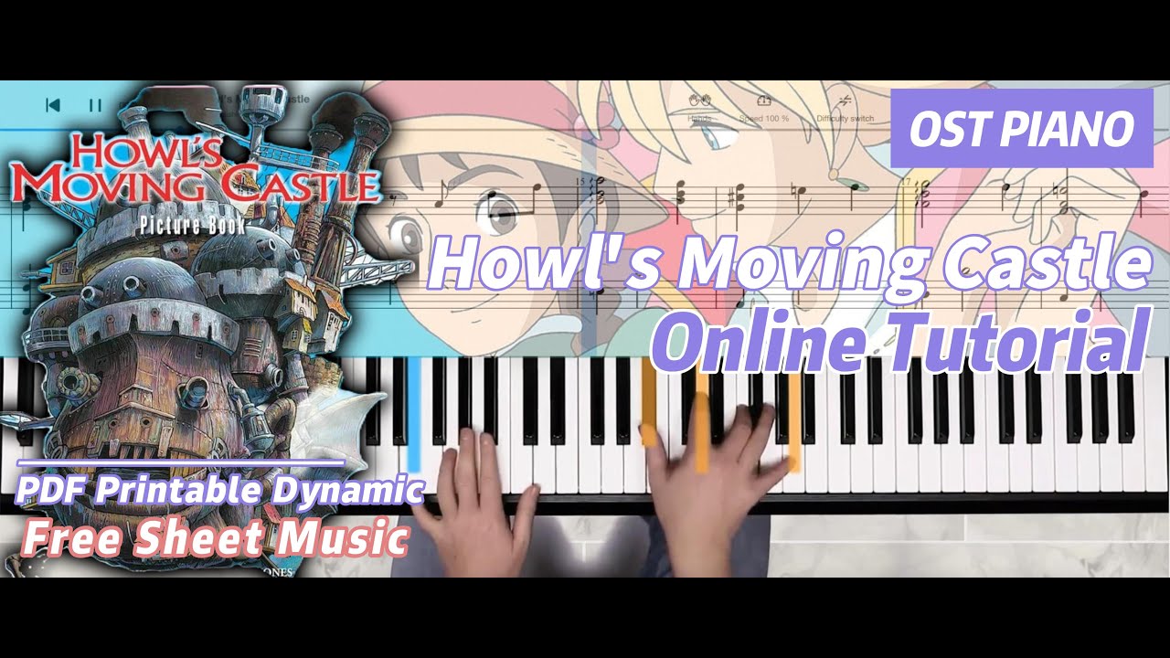 Howl's Moving Castle Theme | Intermediate Piano Tutorial And Sheet ...
