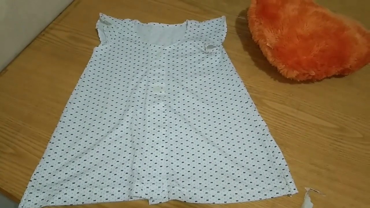 DIY Dress tidur anak simple - YouTube