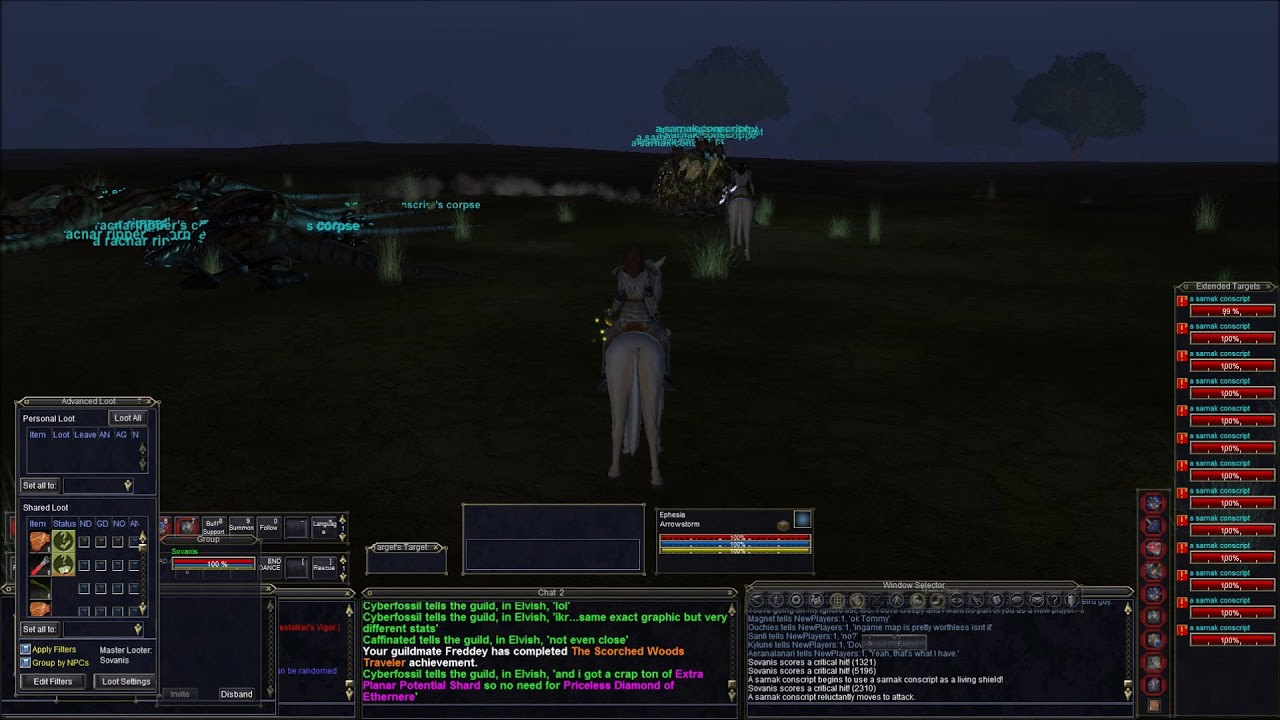 Everquest Ranger Kiting on a Horse in Field of Scale - YouTube