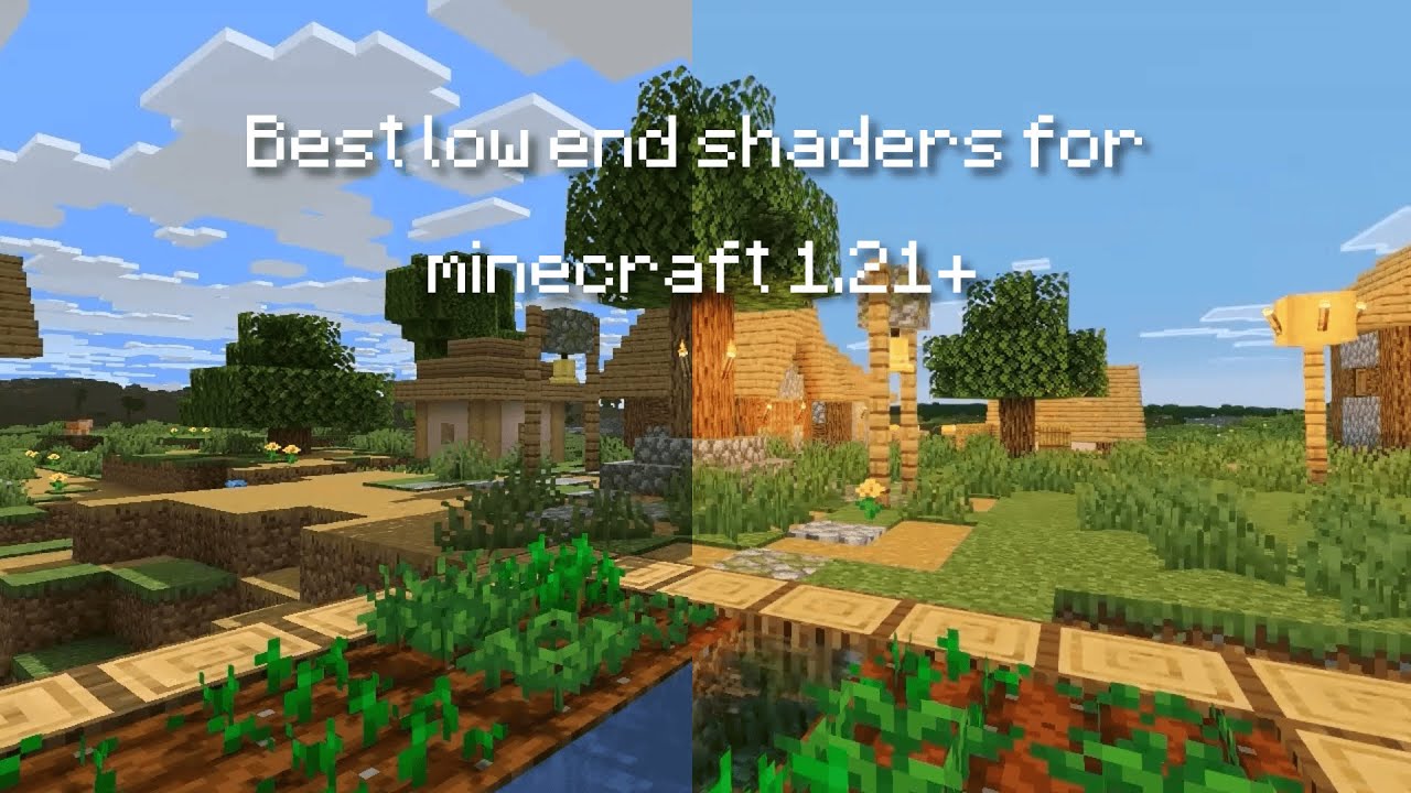 Best shaders for low end pc in minecraft 1.21+ - YouTube