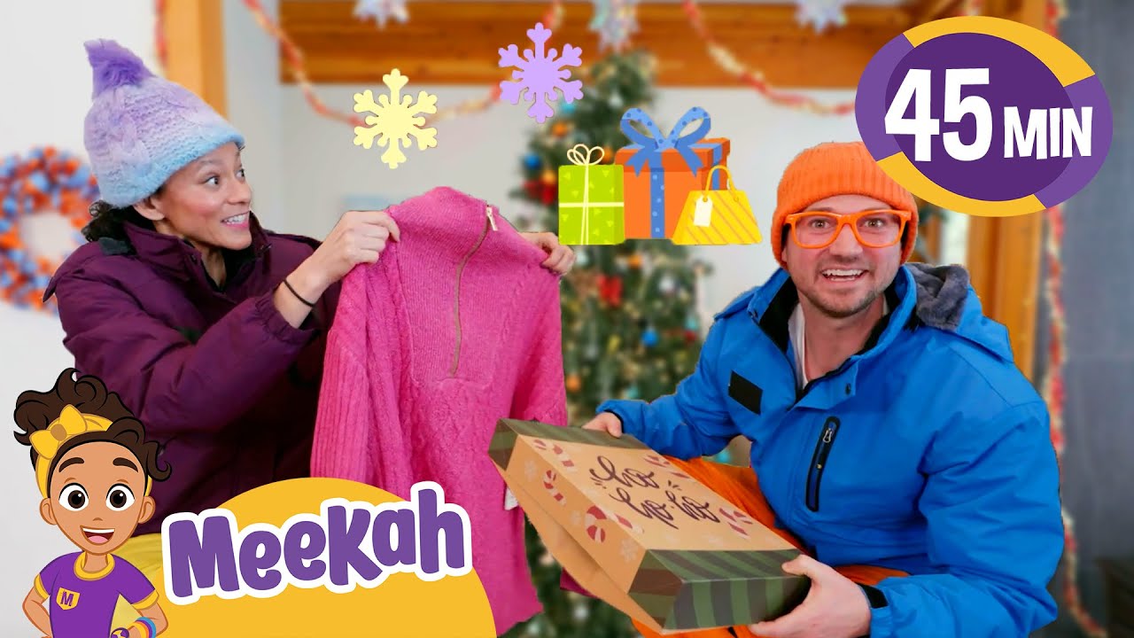 Meekah & Blippi Open Christmas Gifts 🎄🎁| 1 HOUR Special | Meekah ...