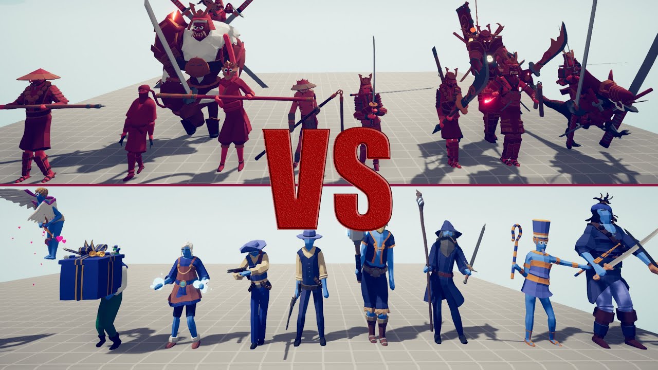 SAMURAI UNITS vs RANGED UNITS PART 2 TOURNAMENT, TABS - Totally ...