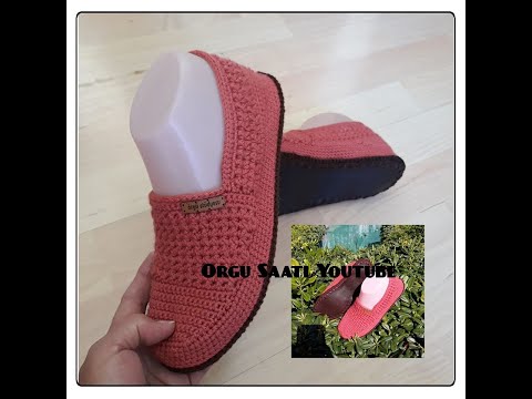 #ROSE EV AYAKKABISI  #CROCHET mp4  Part 2