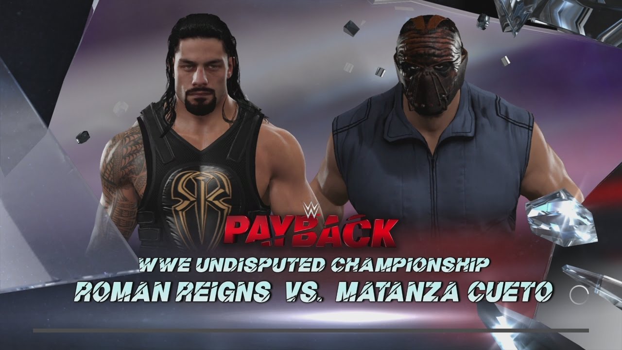 WWE 2K17 - Roman Reigns vs. Matanza Undisputed Title Falls Count ...
