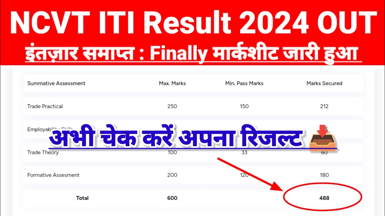 NCVT ITI Marksheet Kaise Download Kare 2024 ? How To Check NCVT ITI ...