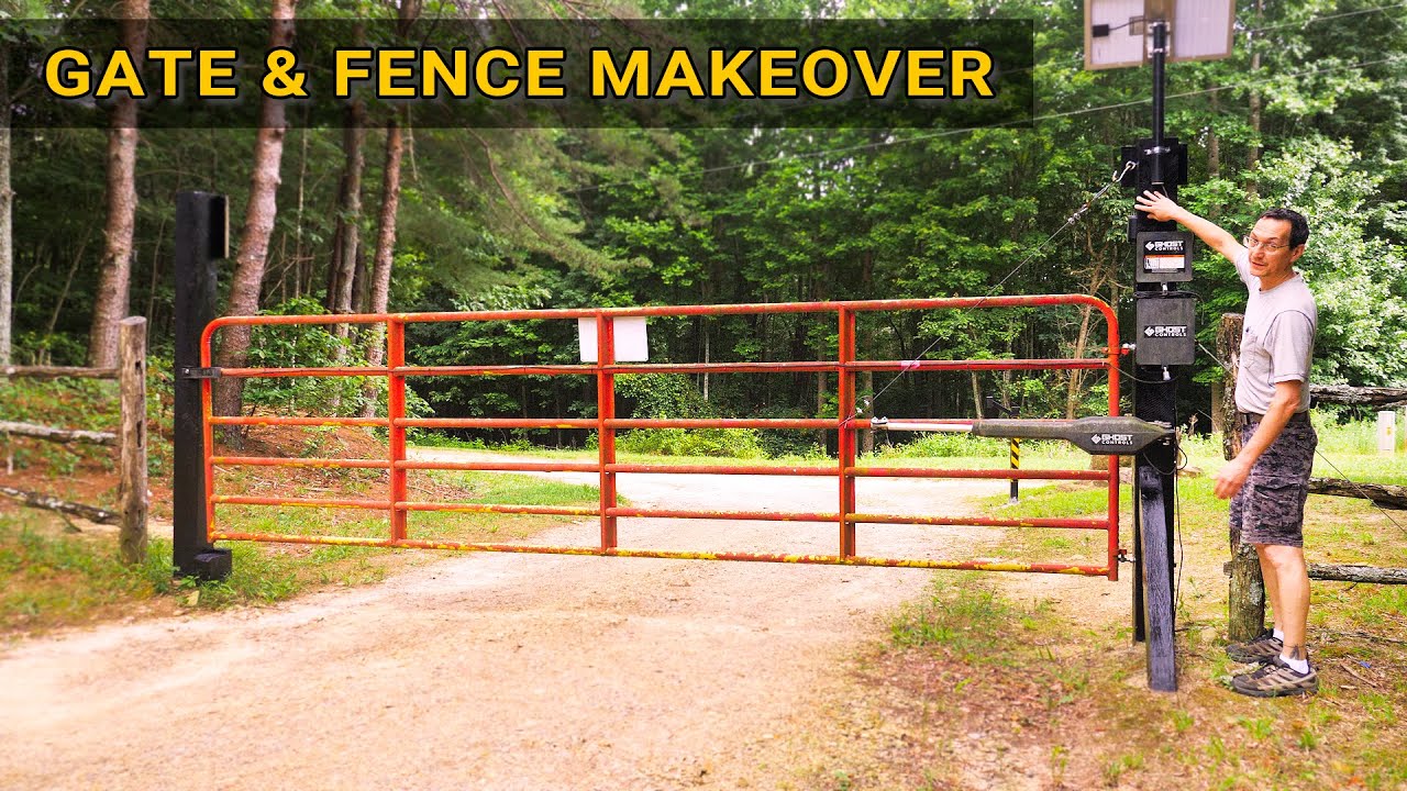 New Entrance Fence and Gate Cleanup - YouTube