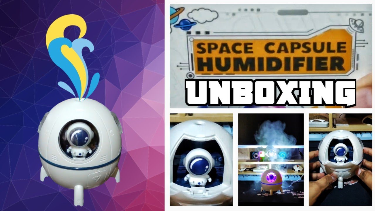 Space Capsule Humidifier Unboxing - YouTube