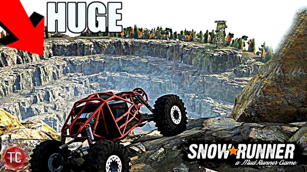SnowRunner: This Rock Quarry is HUGE!! - YouTube