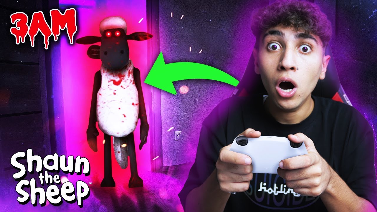 GECE 3'te SAKIN KOYUN SHAUN.EXE OYUNUNU OYNAMAYIN !! (Shaun Evime Geldi ...