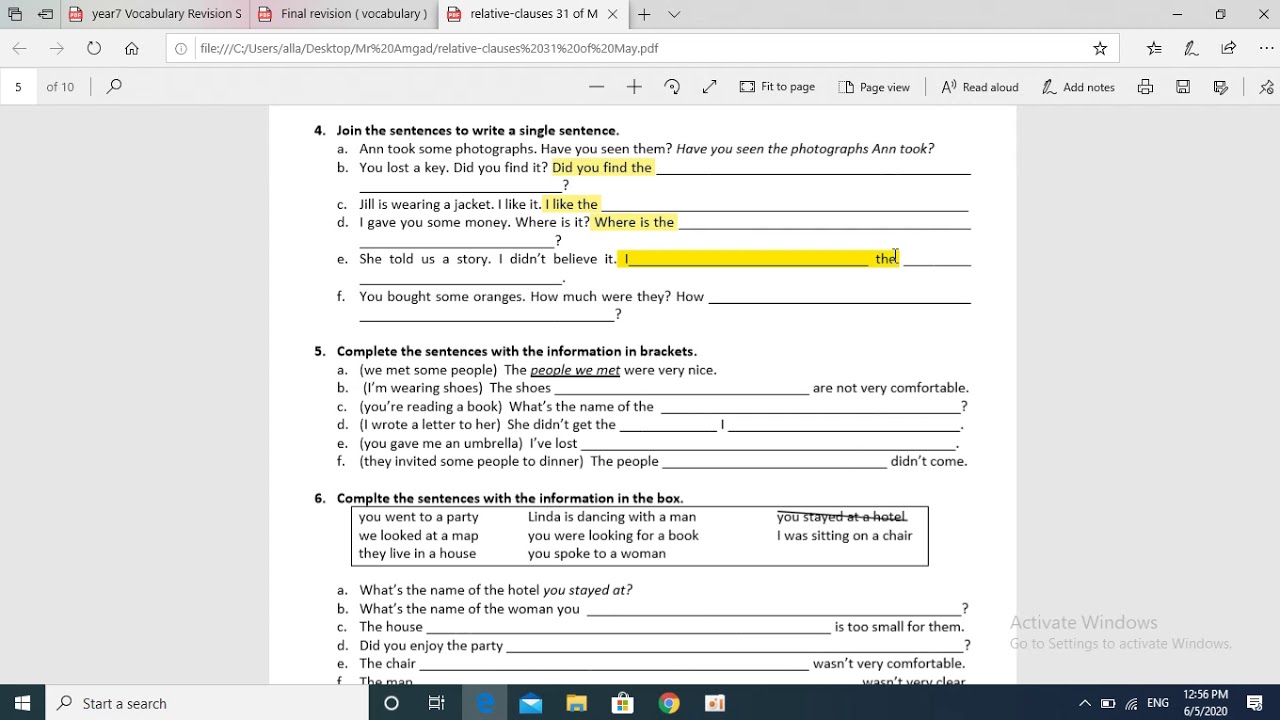 year-8-grammar-exercises-youtube