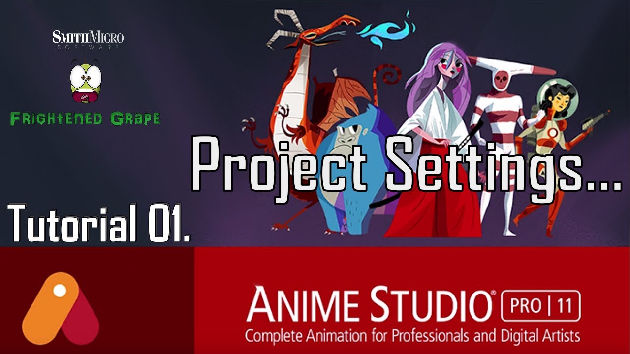 Anime Studio Pro 11 Tutorial 01. Project Settings... - YouTube