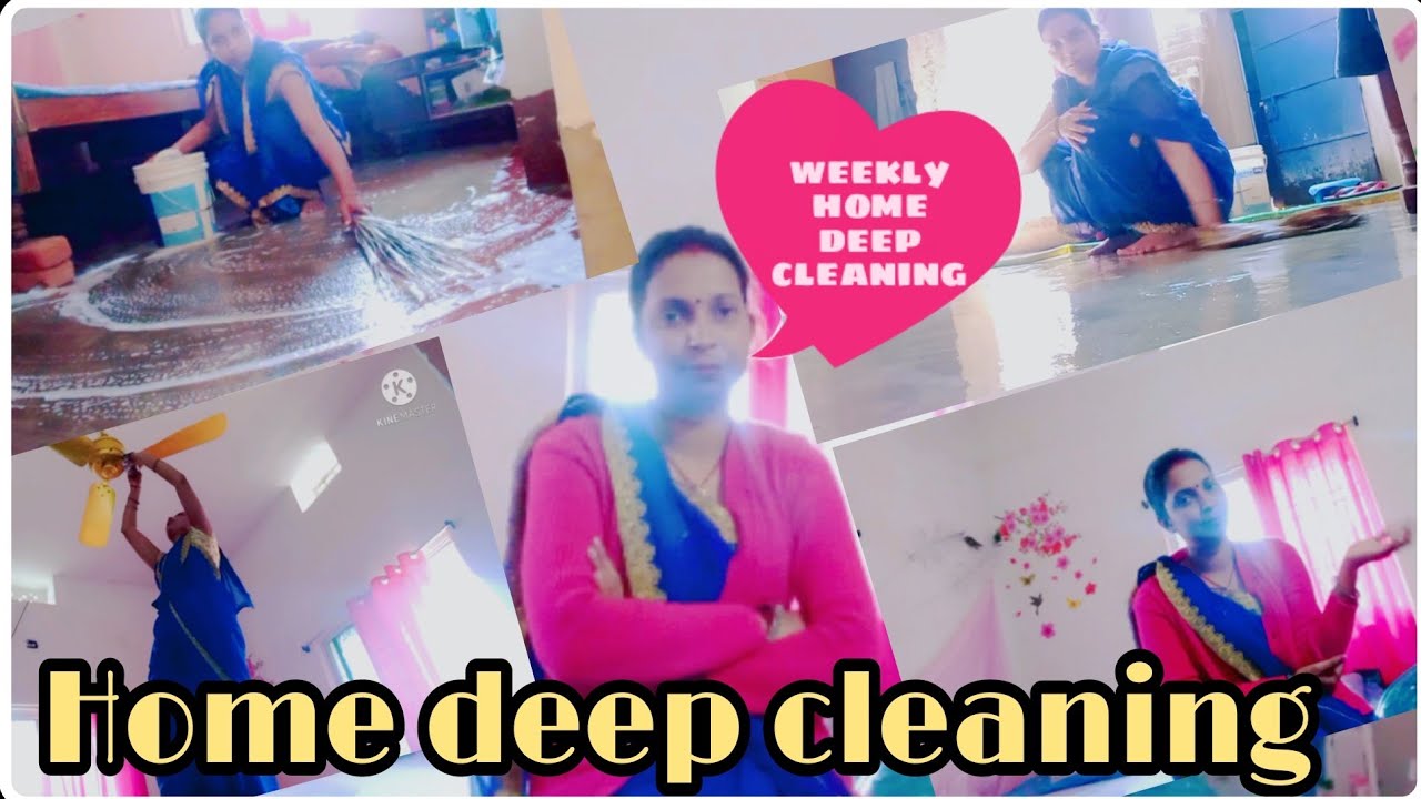 🏠Indian housewife home deep cleaning vlog 🧹हफ्ते में एक बार घर की करती ...