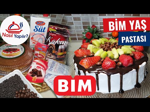 BİM MALZEMELERİYLE NEFİS BİR YAŞ PASTA📢🎂💯😋 | PRATİK YAŞ PASTA NASIL YAPILIR?