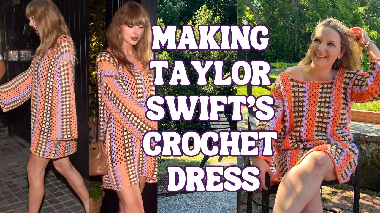 Crocheting Taylor Swift's Dress Part 2!! - YouTube